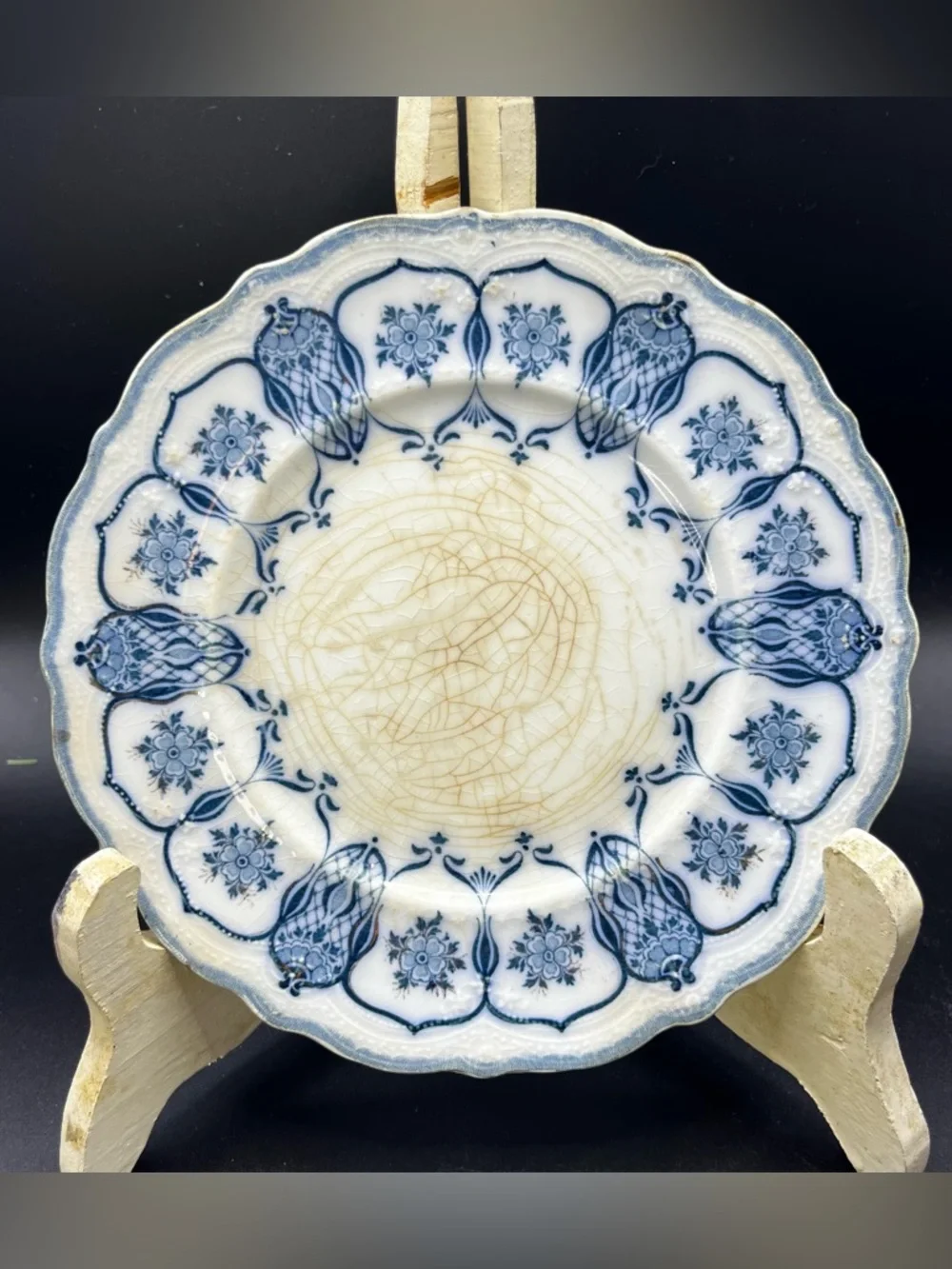 Dining | Antique Johnson Brothers Eclipse Flow Blue 7 Inch Salad Plate ...